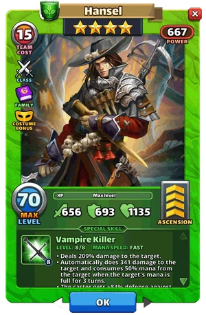 Hansel | Empires and Puzzles Wiki | Fandom