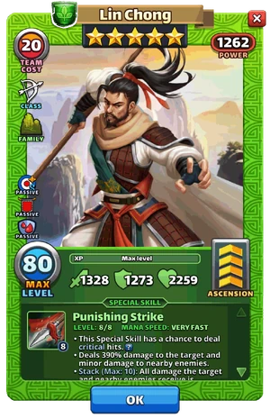 Lin Chong | Empires and Puzzles Wiki | Fandom