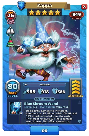 Zappa | Empires and Puzzles Wiki | Fandom