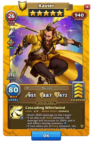 Xavier | Empires and Puzzles Wiki | Fandom