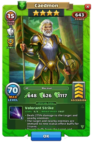 Caedmon | Empires and Puzzles Wiki | Fandom