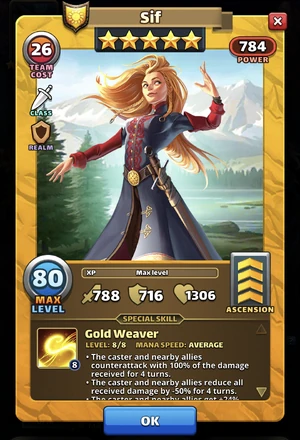 Sif | Empires and Puzzles Wiki | Fandom