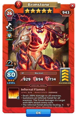 Brimstone | Empires and Puzzles Wiki | Fandom