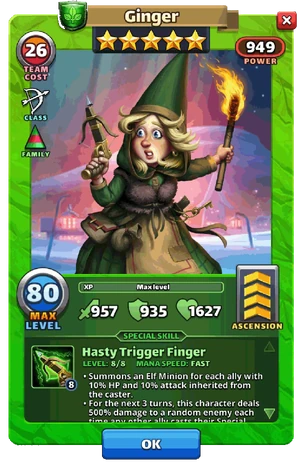 Ginger | Empires and Puzzles Wiki | Fandom