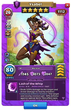 Ysabel | Empires and Puzzles Wiki | Fandom