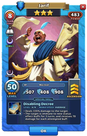 Jarif | Empires and Puzzles Wiki | Fandom