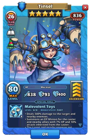 Tinsel | Empires and Puzzles Wiki | Fandom