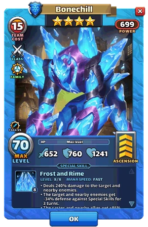 Bonechill | Empires and Puzzles Wiki | Fandom