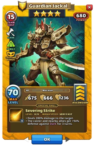 Guardian Jackal | Empires and Puzzles Wiki | Fandom