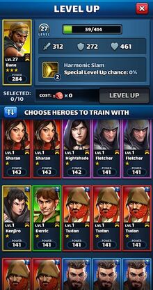 Leveling | Empires and Puzzles Wiki | Fandom