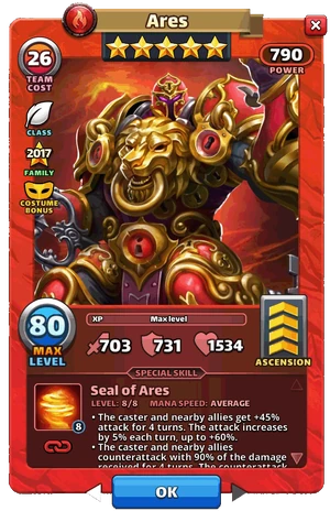 Ares | Empires and Puzzles Wiki | Fandom