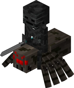 how to draw a minecraft spider jockey