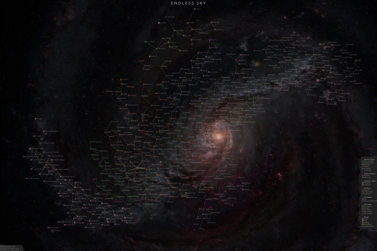 Star Map Regions & Labels | Endless Sky Wikia | Fandom