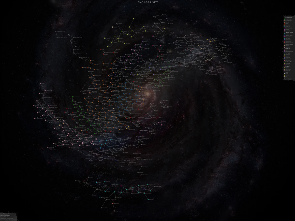 Star Map Regions & Labels | Endless Sky Wiki | Fandom