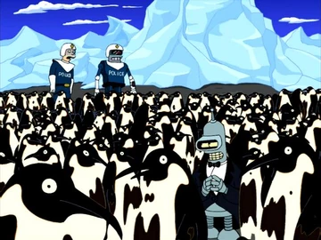 Penguins With Guns Futurama