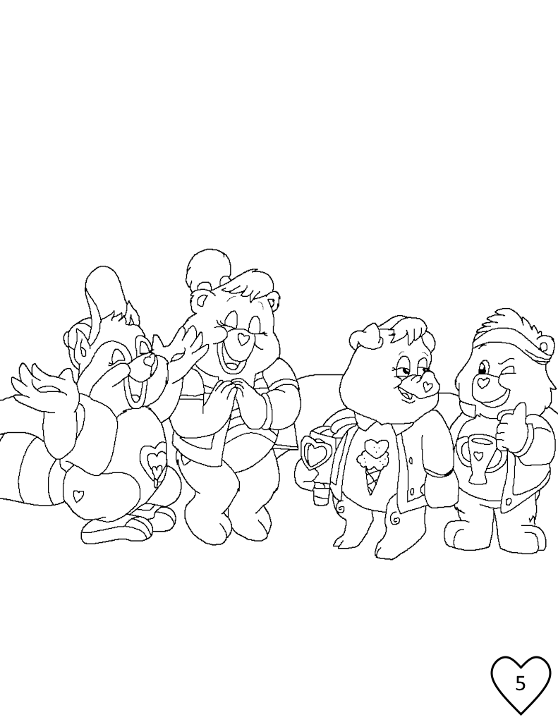 The Care Bears Family: Just for Fun Friends Coloring Book (2003 ...