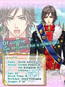 Be My Princess/Keith Alford | English Otome Games Wiki | Fandom