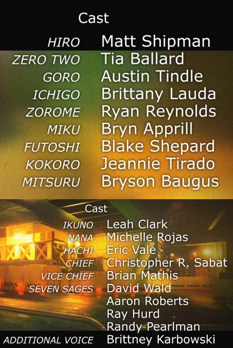 Darling in the Franxx (2018) | English Voice Over Wikia | Fandom