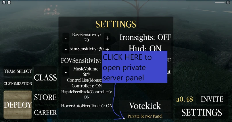 Private Server Panel | Entrenched Wiki | Fandom