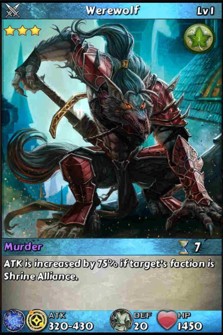 Werewolf | Epic Cards Battle Wiki | Fandom