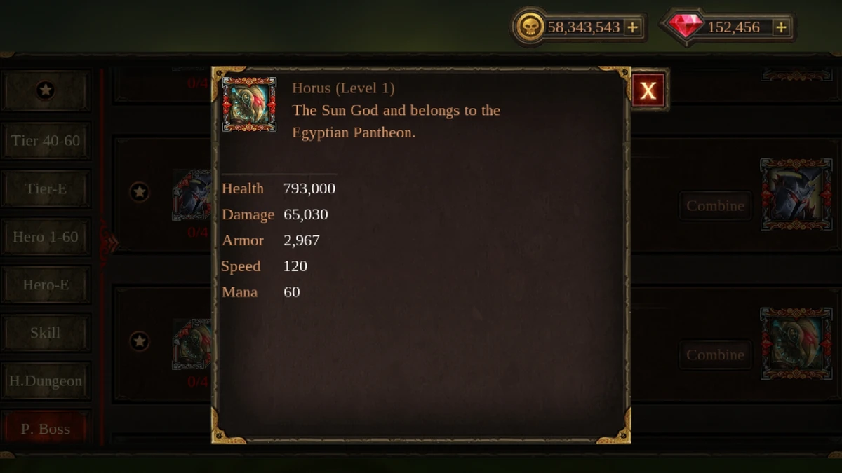 Horus | Epic Heroes War Wikia | Fandom