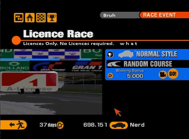 Licence Race | EPIC turismo 2 Wiki | Fandom