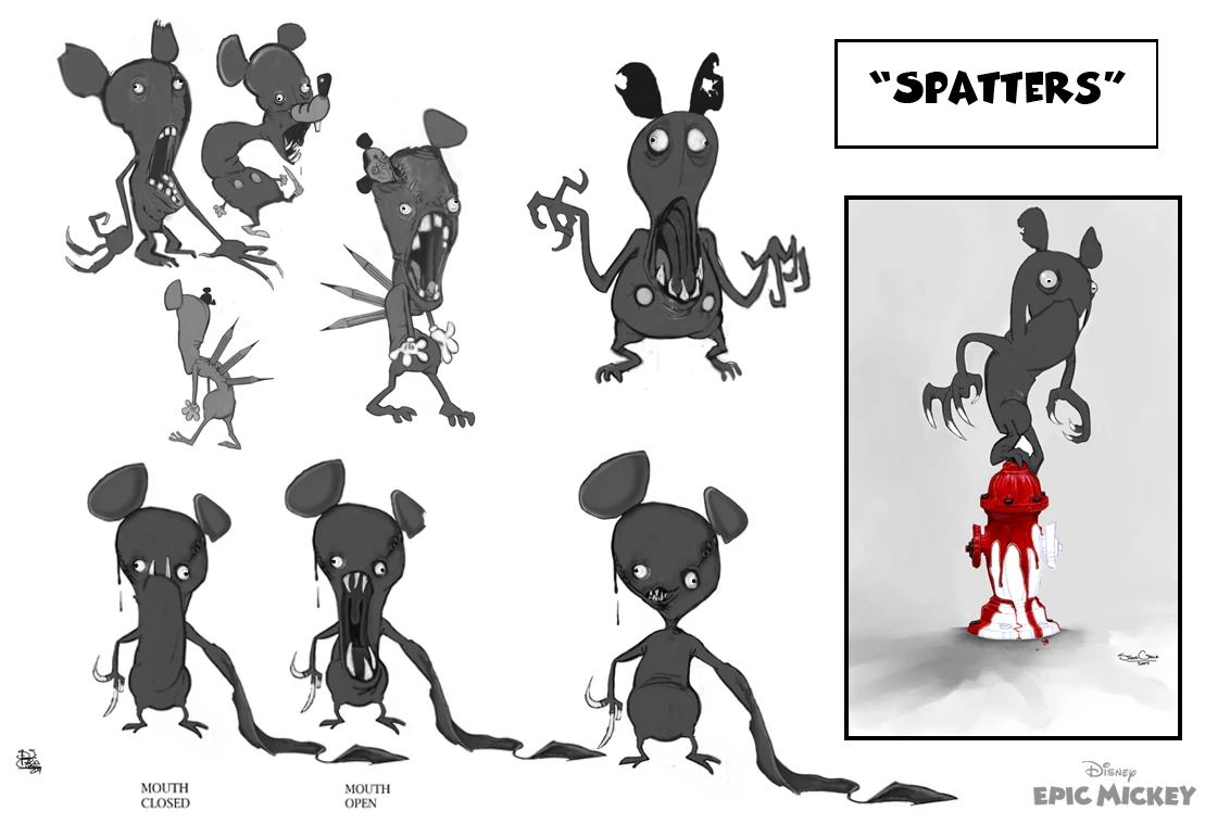 Spatters/Gallery | Epic Mickey Wiki | Fandom