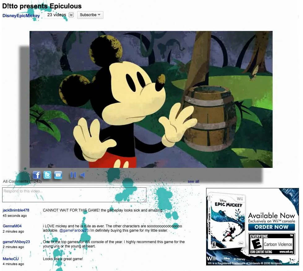 Epiculous | Epic Mickey Wiki | Fandom