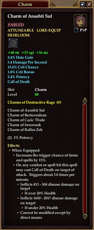 Charm of Anashti Sul | EverQuest 2 Wiki | Fandom