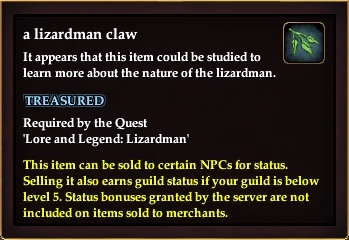 a lizardman claw | EverQuest 2 Wiki | Fandom