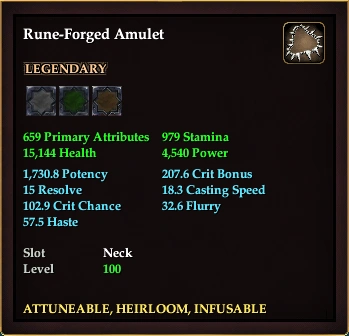 Rune-Forged Amulet | EverQuest 2 Wiki | Fandom