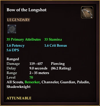 Bow of the Longshot | EverQuest 2 Wiki | Fandom
