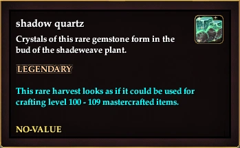 shadow quartz | EverQuest 2 Wiki | Fandom