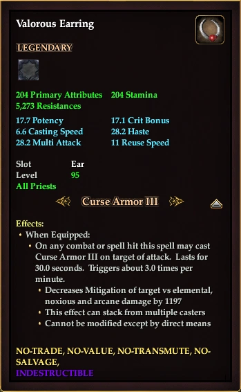 Valorous Earring | EverQuest 2 Wiki | Fandom