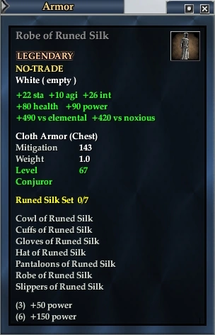 Robe of Runed Silk | EverQuest 2 Wiki | Fandom