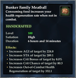 Bunker Family Meatball | EverQuest 2 Wiki | Fandom