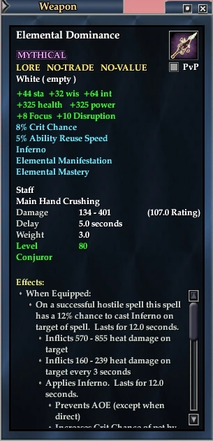 Elemental Dominance | EverQuest 2 Wiki | Fandom