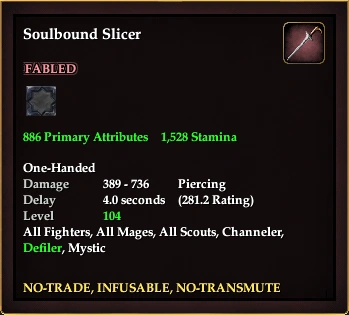 Soulbound Slicer | EverQuest 2 Wiki | Fandom