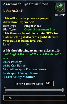 Arachmech Eye Spirit Stone | EverQuest 2 Wiki | Fandom