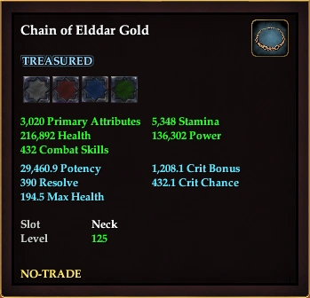 Chain of Elddar Gold | EverQuest 2 Wiki | Fandom