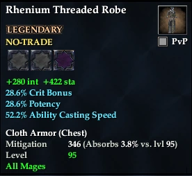 Rhenium Threaded Robe | EverQuest 2 Wiki | Fandom