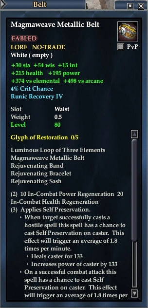 Magmaweave Metallic Belt | EverQuest 2 Wiki | Fandom