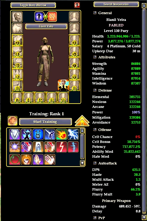 Mercenary: Elanil Yelra | EverQuest 2 Wiki | Fandom