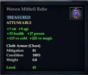 Woven Mithril Robe | EverQuest 2 Wiki | Fandom