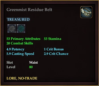 Greenmist Residue Belt | EverQuest 2 Wiki | Fandom