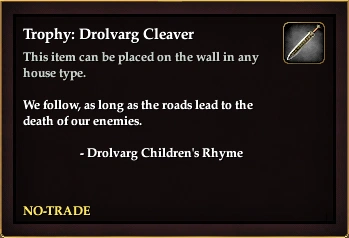Trophy: Drolvarg Cleaver | EverQuest 2 Wiki | Fandom