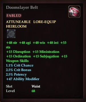 Doomslayer Belt | EverQuest 2 Wiki | Fandom