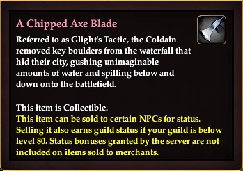 A Chipped Axe Blade | EverQuest 2 Wiki | Fandom
