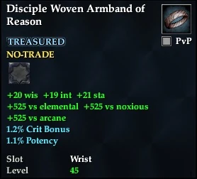 Disciple Woven Armband of Reason | EverQuest 2 Wiki | Fandom