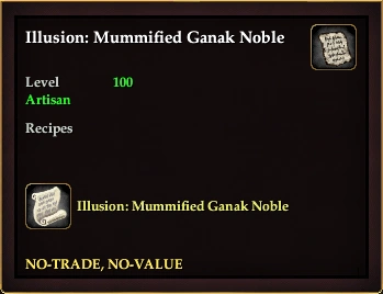 Illusion: Mummified Ganak Noble | EverQuest 2 Wiki | Fandom